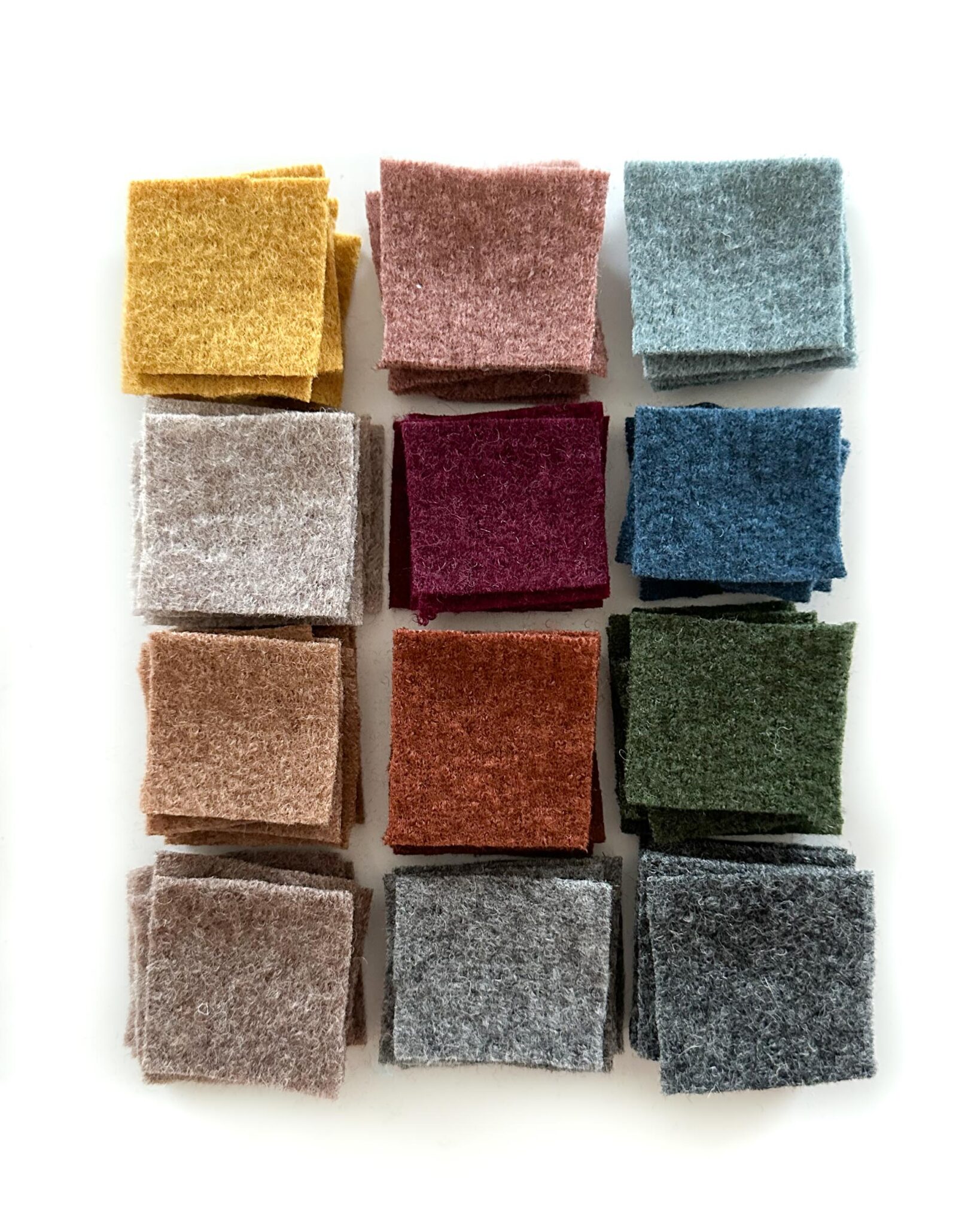 Wollwalk und Merinowalk Farbmuster / Stoffmuster - Wichtelkidz